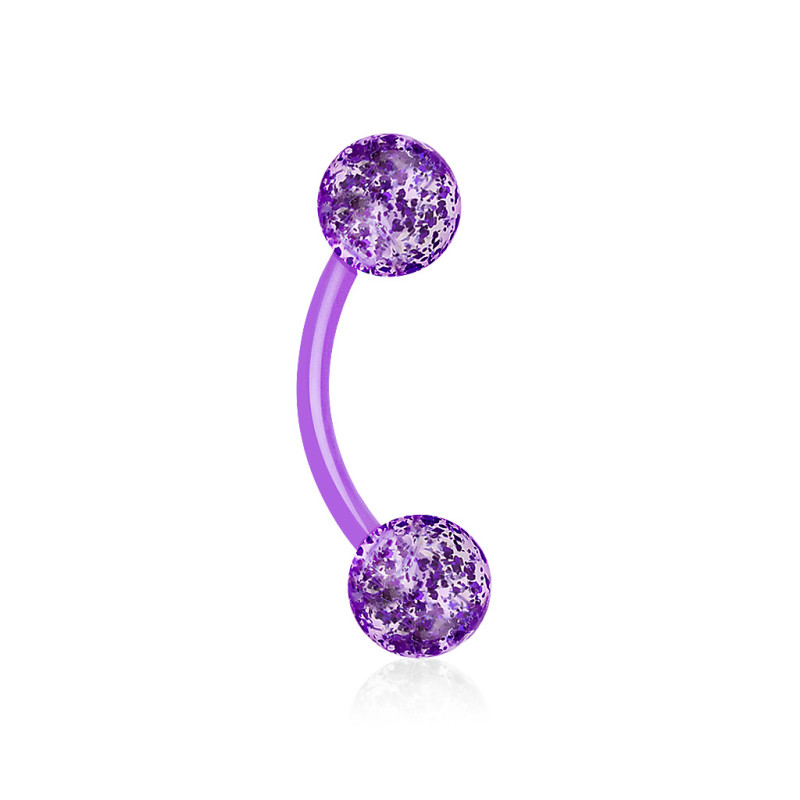 Piercing arcade bioflex billes scintillantes